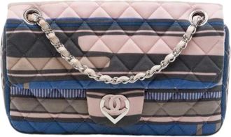 Chanel Sac bandouli&egrave;re matelass&eacute; en jersey pr&eacute;-aim&eacute; - Femme - Pre-owned - Multicolore - Taille: ONE Size