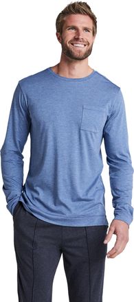 Jockey Herren Night and Day Longsleeve Shirt, Sky Melange, 2XL