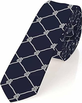 Generic Corde Nautique Cravate Homme Décontractée Cravates Polyvalente Cravate Pour Fêtes Formelle Scolaires