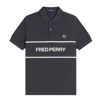 Fred Perry Homme, Tops, Noir, Taille: XL Polo Chemises