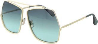 Max Mara Femme, Accessoires, Bleu, Taille: ONE Size Lunettes de soleil &agrave; monture m&eacute;tallique