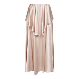 Chlo&eacute; Flie&szlig;ender Midirock mit Lagen - - Skirts - Damen - Rosa - S
