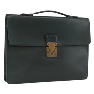 Louis Vuitton Pre-owned Taiga Business Bag - Femme - Pre-owned - Vert - Taille: ONE Size