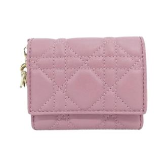Dior Portefeuille en cuir Pre-owned - Femme - Pre-owned - Violet - Taille: ONE Size