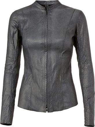 Isaac Sellam Experience Instinct Jacke aus Schlangenleder - Grau
