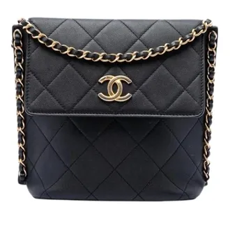 Chanel Sac bandouli&egrave;re matelass&eacute; Pre-owned - Femme - Pre-owned - Noir - Taille: ONE Size