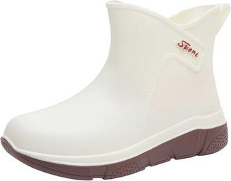 Generic Bottes de pluie Chelsea pour femme - Bottes en caoutchouc respirantes - Antid&eacute;rapantes et confortables - Pour le jardin, le travail, la p&ecirc;che, le lava