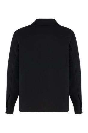 Canada Goose Mens Atkinson Overshirt Black Wool Shirt