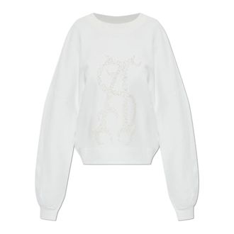 AllSaints Femme, Sweatshirts et sweats &agrave; capuche, Blanc, Taille: 40 FR SweaT-shirt Reflex Lila
