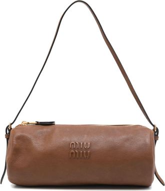 Miu Miu Schultertasche aus Leder - Braun