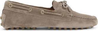 Tod's Moccasin-Style Suede Leather Loafers - Gr. 37,5 (EU) - in Braun