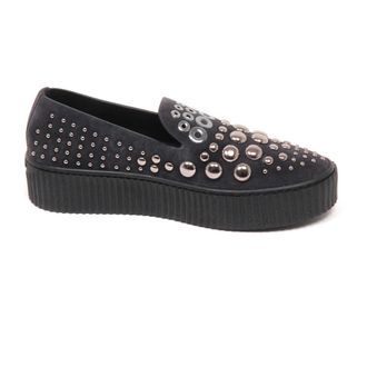 Pinko Studded Slip-On Schuhe Dunkelgrau - - Shoes - Damen - Grau - 38 EU