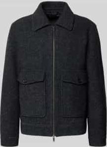 Selected Regular Fit Hemdjacke aus Woll-Mix