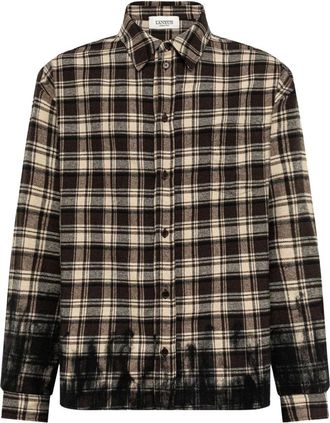 Laneus Klassische Kragen Oversize Casual Hemd - - Shirts - Herren - Braun - M