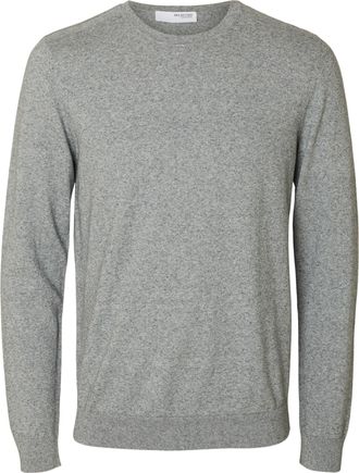 Selected Selected Homme Herren Slhberg Crew Neck Noos Pullover, Light Grey Melange, XL EU