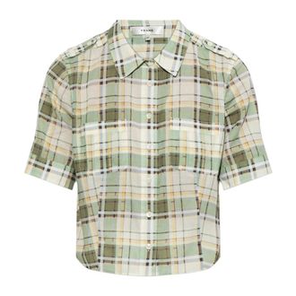 Frame Denim Damen, Blusen & Hemden, Gr&uuml;n, LGr&ouml;&szlig;e