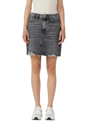 QS by s.Oliver Denimrock mit offenem Saum