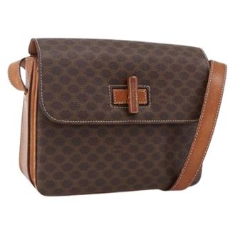 Celine Sac Bandouli&egrave;re Vintage en Toile Pre-owned - Femme - Pre-owned - Brun - Taille: ONE Size