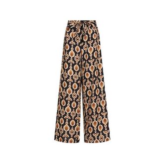 Au Printemps Paris große gedruckte Hose - schwarz