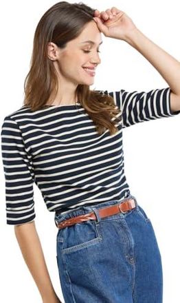 Armor Lux Marini&egrave;re col Bateau en Coton &eacute;pais