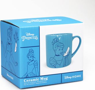 Disney HALF MOON BAY Cinderella Tasse - Box - 325 ml - spülmaschinenfest und mikrowellengeeignet, Prinzessin Cinderella Geschenke