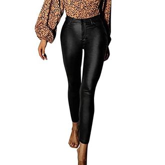 QWUVEDS Cyber of Monday 2024 Pantalon Femme Casual Chic Pantalon Tailleur Femme Noir Pantalon Large Coton Femme Pantalon Taille Haute Femme Ronde Deal of The 