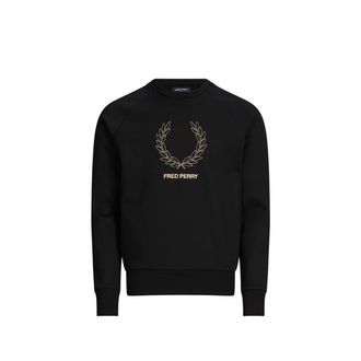 Fred Perry Sweat brod&eacute; &agrave; col rond en coton