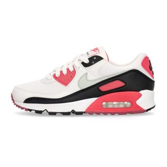 Nike Air Max 90 Niedriger Sneaker Wei&szlig;/Rosa/Schwarz - - Sport - Damen - Mehrfarbig - 36 1/2 EU