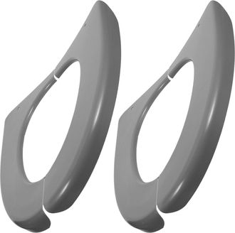 Pretyzoom 2 St&uuml;ck Pack Faltbare Toilettensitzauflage aus Kunststoff Tragbarer Reise Toilettensitzbezug Universelle Gr&ouml;&szlig;e Hygienischer Schutz f&uuml;r Erwachsene Camp