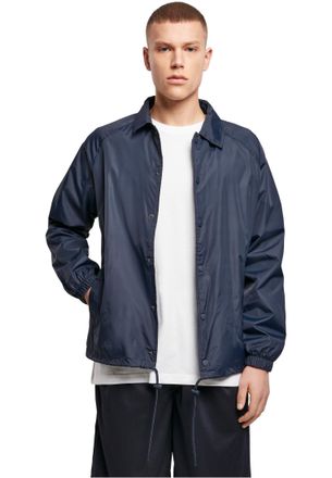 Build Your Brand Coach Jacket, Navy, XXL