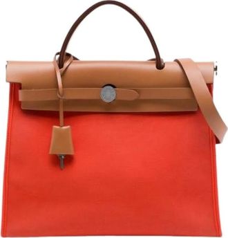 Herm&egrave;s Pre-owned Herbag Zip 31 - Femme - Pre-owned - Orange - Taille: ONE Size