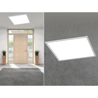 Trio Große led Deckenleuchte phoenix extrem flach dimmbar, Quadrat 62cm