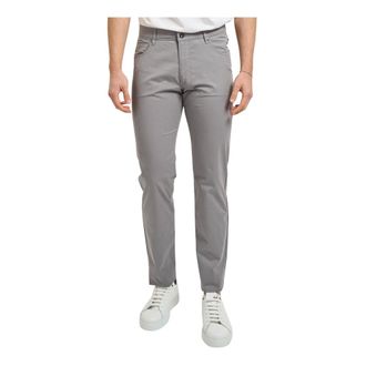 Bugatti Homme, Pantalons, Gris, Taille: 6XL Pantalon en coton coupe slim
