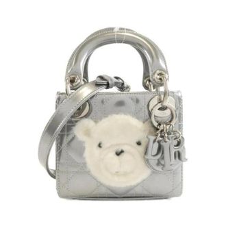 Dior Pre-owned Schultertasche aus Lackleder - - Pre-owned - Damen - Grau - ONE SIZE
