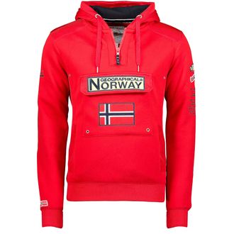 Geographical Norway Gymclass Men - Hoodie herren mit Kapuze Zip Tasche Känguru Mann - Pullover Sweatshirt Warm Langarm - Hoody Männer Jungen Frühling Sommer Herbst Winter