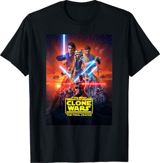Star Wars The Clone Wars The Final Season Poster T-Shirt