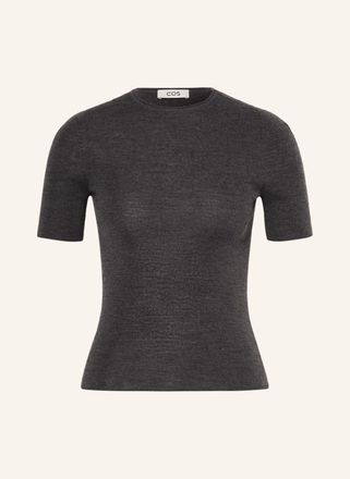 COS Cos Strickshirt Aus Merinowolle grau