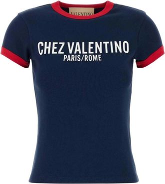 Valentino Garavani Femme, Tops, Bleu, Taille: 38 FR T-Chemises