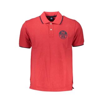 North Sails Cotton Polo Shirt - - Tops - Herren - Rot - S