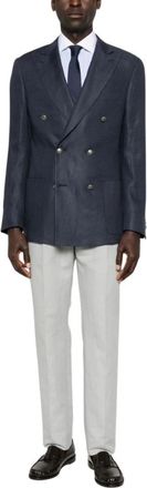 Corneliani Homme, Costumes, Bleu, Taille: M Blazer doppio petto