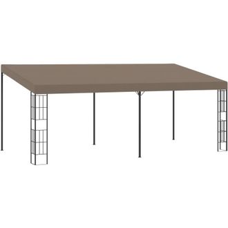 vidaXL Vidaxl - Belv&eacute;d&egrave;re mural 6x3 m Taupe Tissu