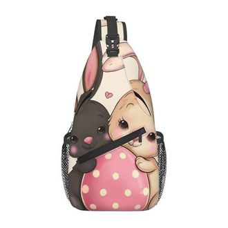 Generic Peach Bunny Sac &agrave; bandouli&egrave;re de voyage pour homme Sac &agrave; dos de randonn&eacute;e