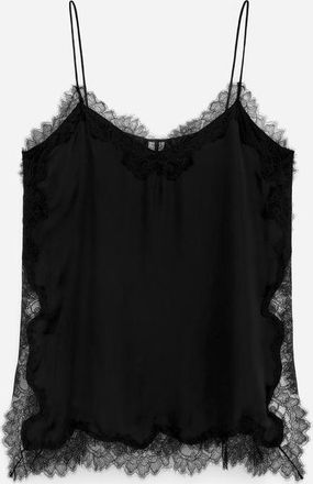 Arket Tr&auml;gertop Mit Spitze -Schwarz
