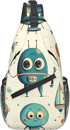Generic Sac &agrave; bandouli&egrave;re Alien Ufo - Sac &agrave; dos de voyage pour homme - Sac &agrave; dos de randonn&eacute;e