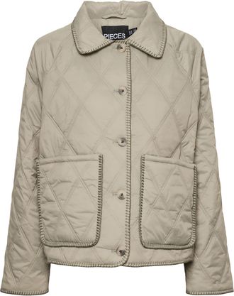 Pieces Pcnaima Quilted Stitch Detail Jacket