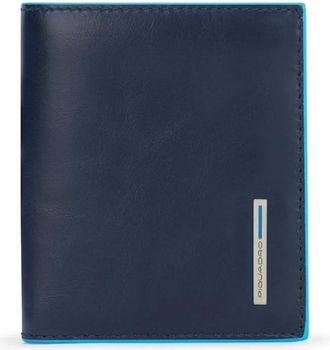 Piquadro Homme, Accessoires, Bleu, Taille: ONE Size Portefeuille homme vertical avec porte-monnaie