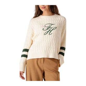 Tommy Hilfiger Damen, Strickwaren, Wei&szlig;, LGr&ouml;&szlig;e