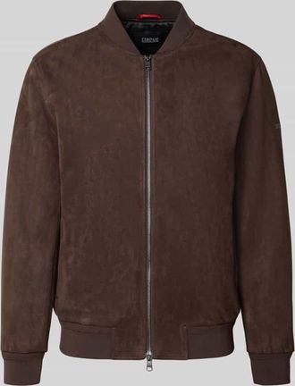 Cinque Regular Fit Bomberjacke in Leder-Optik Modell Rapid