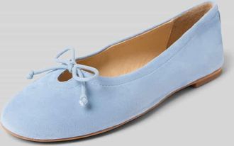 Inuovo Ballerinas aus Leder mit Schleifendetail