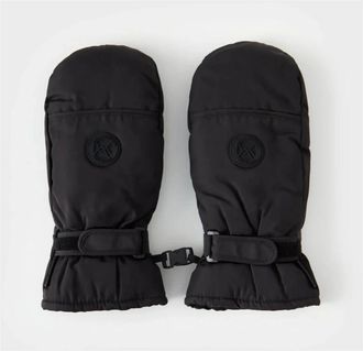 Yves Salomon Femme, Accessoires, Noir, Taille: ONE Size Gants &agrave; panneaux